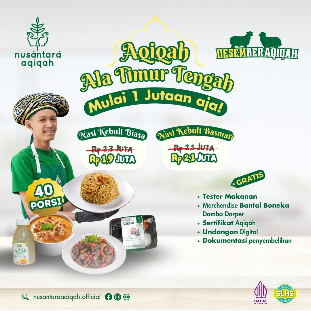 Ibadah Aqiqah Mulai 1 Jutaan Aja Bareng Nusantara Aqiqah Nusantara